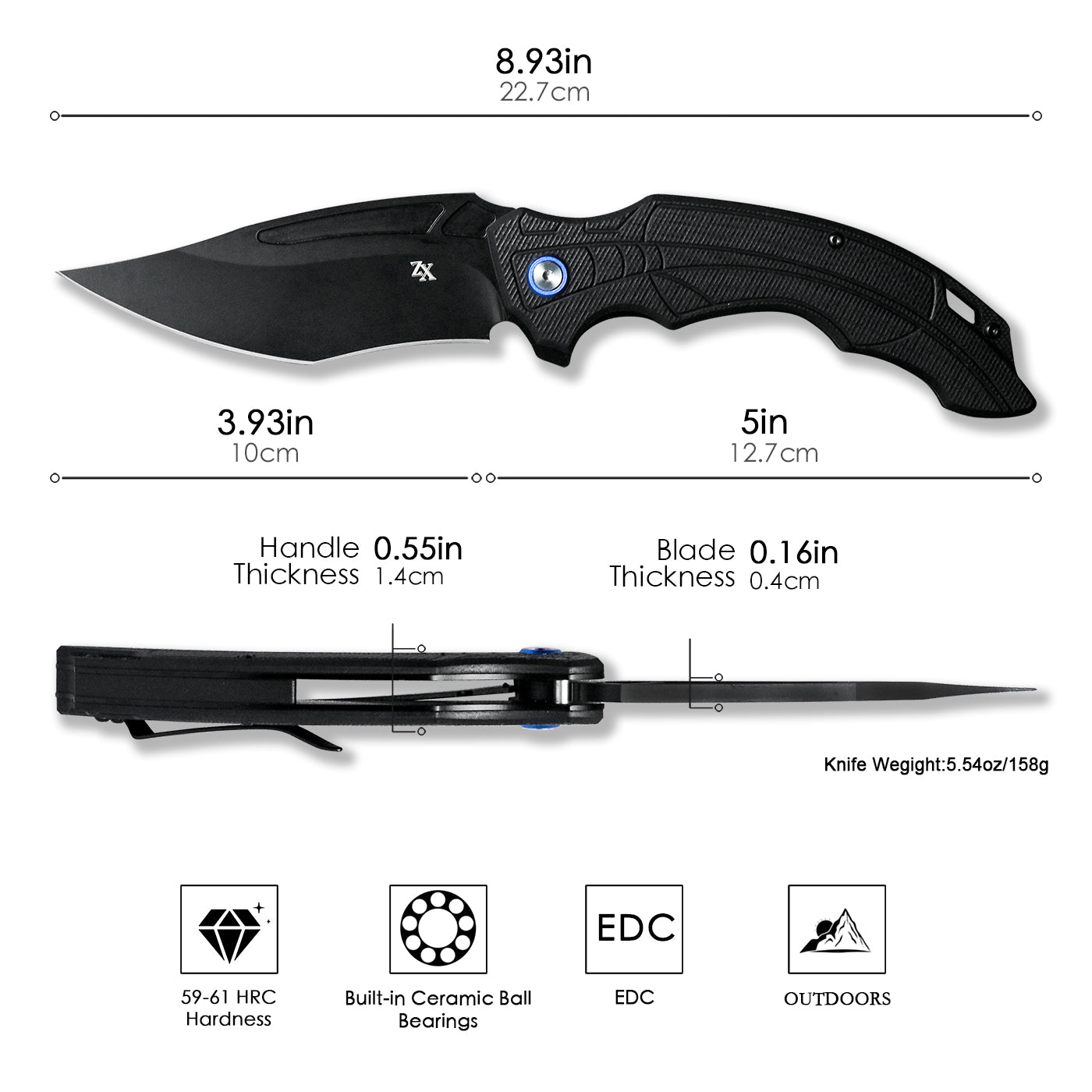 FORESAIL M390 Steel Flipper Pocket Knife – foresail knife
